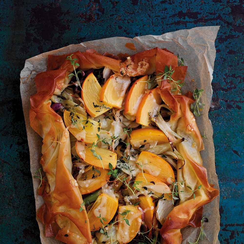 Fennel & Spanish Persimon Filo Star Tart – Dairy Diary by Collins Debden