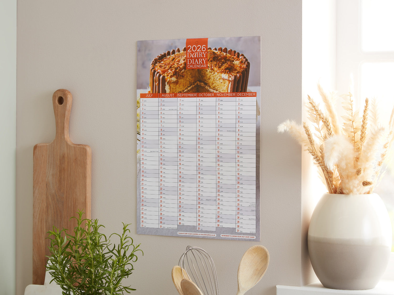 Wall Calendar 2026 - Pack of 2 – Dairy Diary by Collins Debden